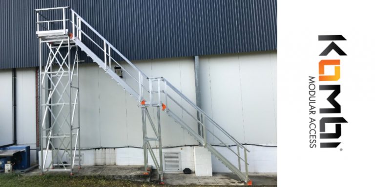 Modular Aluminium Access Stairway - Installation by Height Dynamics